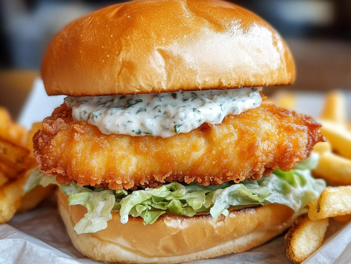 FRIED COD FISH SANDWICH - CuisineCove