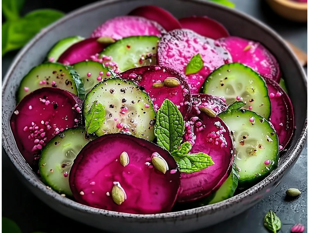 CRISP CUCUMBER AND BEETROOT SALAD - CuisineCove