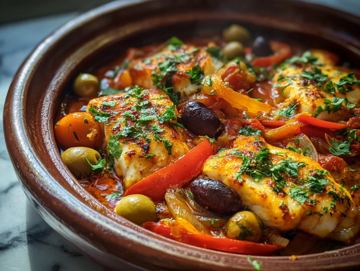 Moroccan Fish Tagine with Ginger & Saffron - CuisineCove