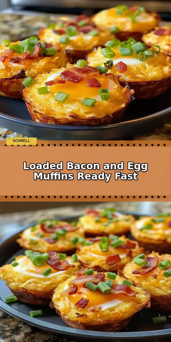 Loaded Bacon and Egg Hash Brown Muffins for Breakfast