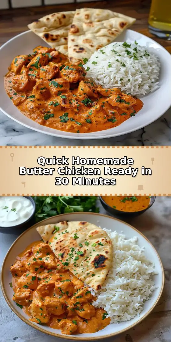 Easy Homemade Butter Chicken with Creamy Tomato Sauce