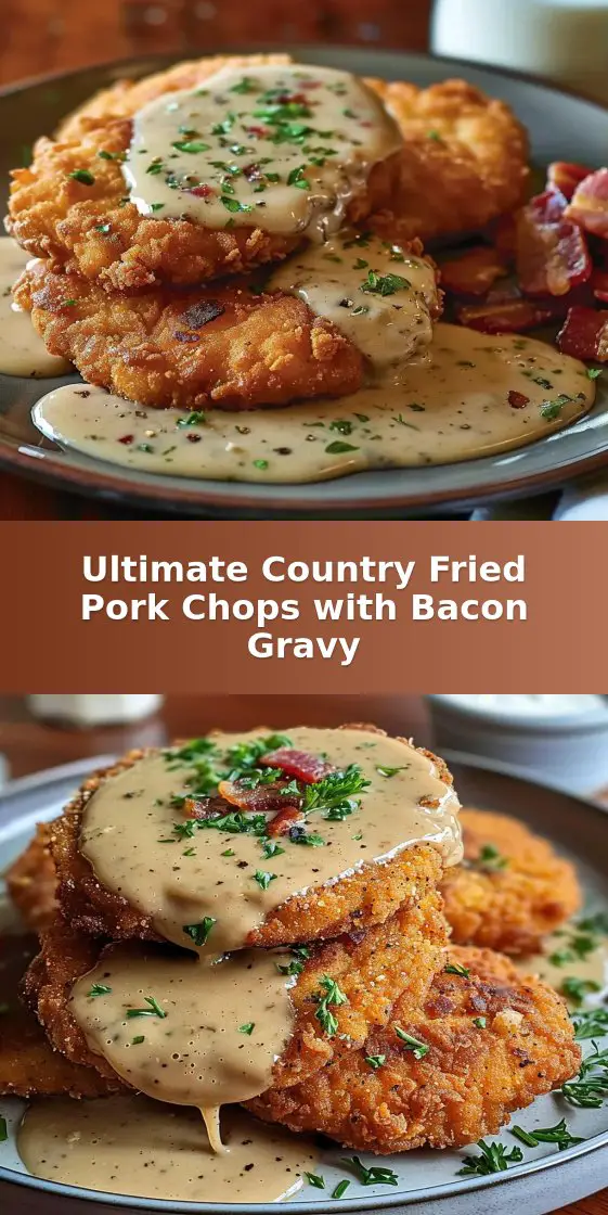Ultimate Country Fried Pork Chops with Bacon Gravy Recipe